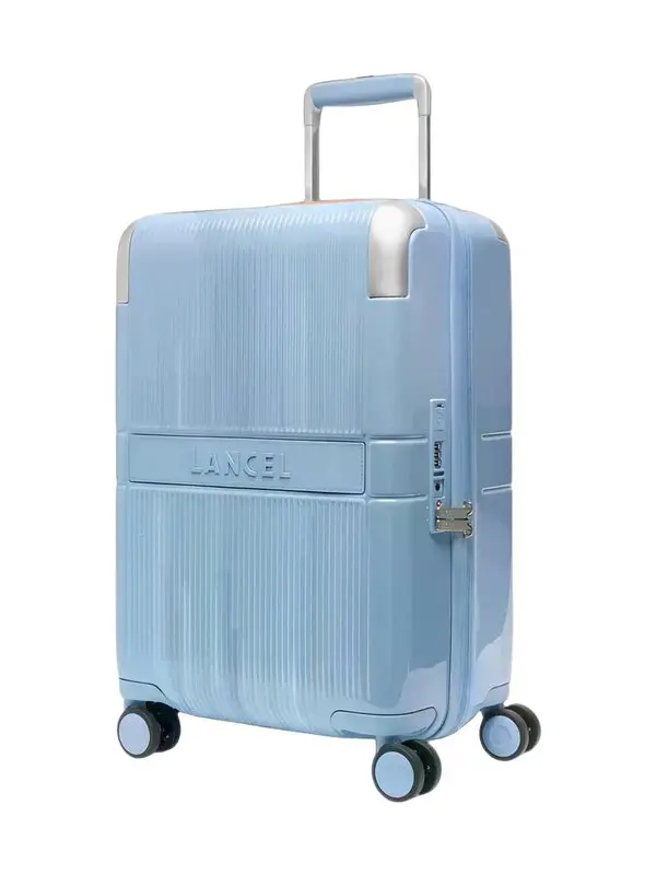 LANCEL Ribbed Suitcase With Logo Detail - Blue