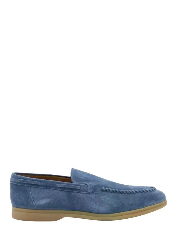 Eleventy Suede Slip-on Loafers - Blue