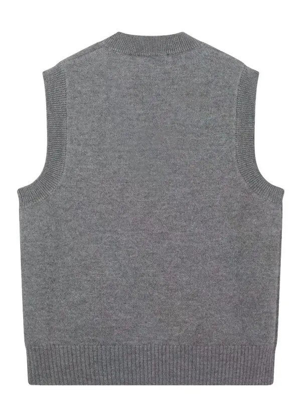 AMI Paris Sleeveless Sweater - Grey