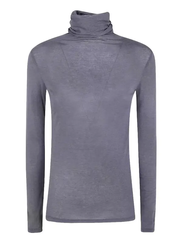 Antonelli Firenze Roll-neck Long-sleeved Sweater - Grey