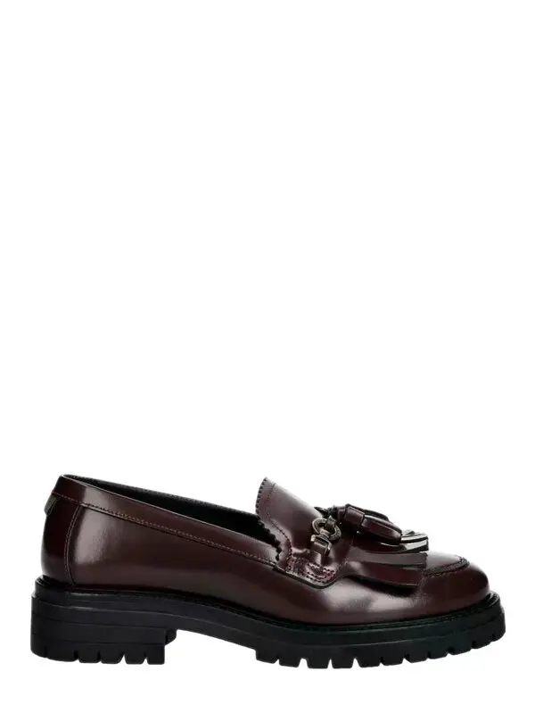 Barbour Ava Tassel Kiltie Loafers - Red