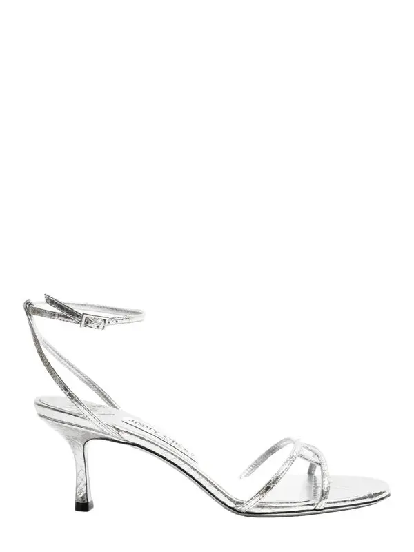 JIMMY CHOO Leo 65 Sandal - Silver