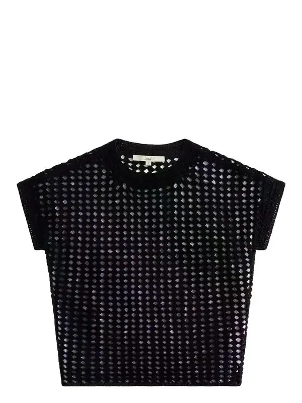 Kith Rhea Crochet-knit T-shirt - Black