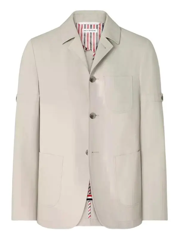 Thom Browne Patch-pocket Dinner Jacket - Neutrals