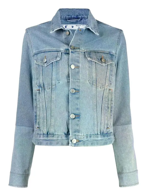 Off-White Button-up Denim Jacket - Blue