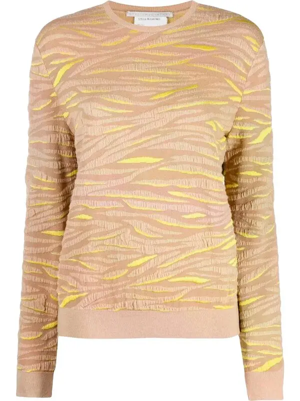 Stella McCartney Animal Pattern Knitted Jumper - Neutrals