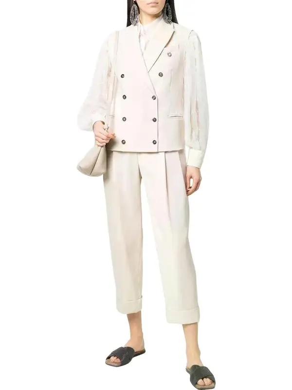 Brunello Cucinelli Pleated Waist Trousers - Neutrals