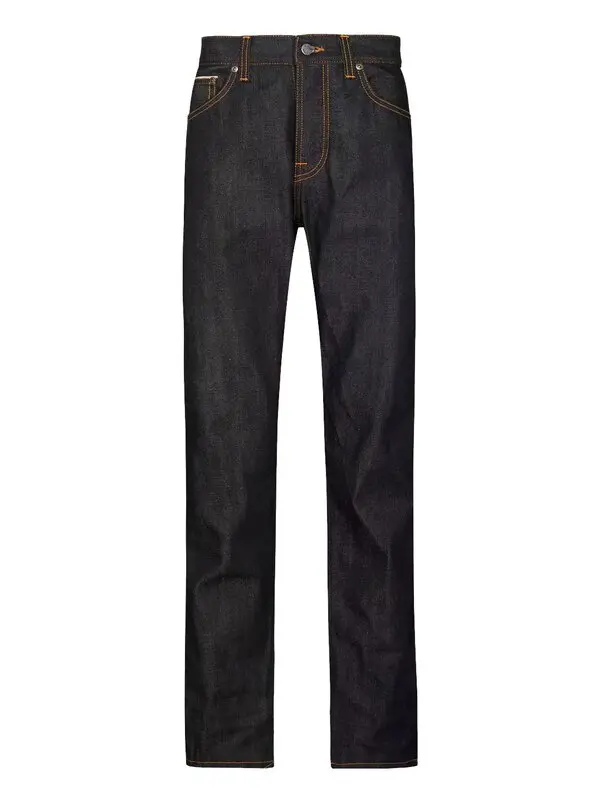 Nudie Jeans Steady Eddie Ii Straight-leg Denim - Blue