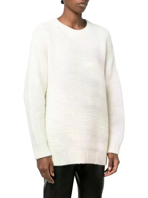 Stella McCartney Oversized Rib-knit Jumper - Neutrals