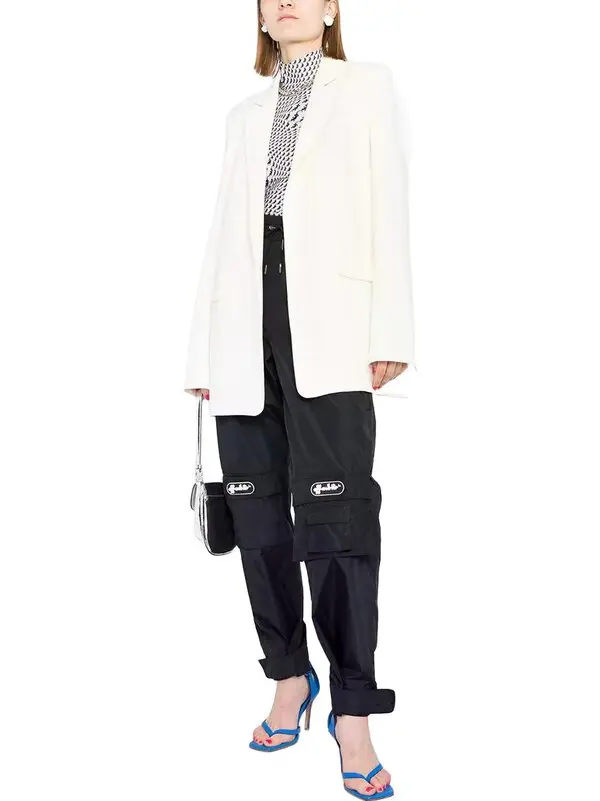 Off-White Logo Patch Track Pants - Black