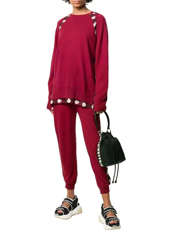 Stella McCartney Layered Effect Wool Jumper - Red
