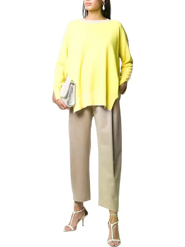Stella McCartney Two-tone Oversized Jumper - Yellow