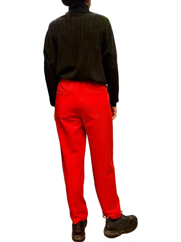 PSOPHIA Neoprene Drawstring Track Pants - Red