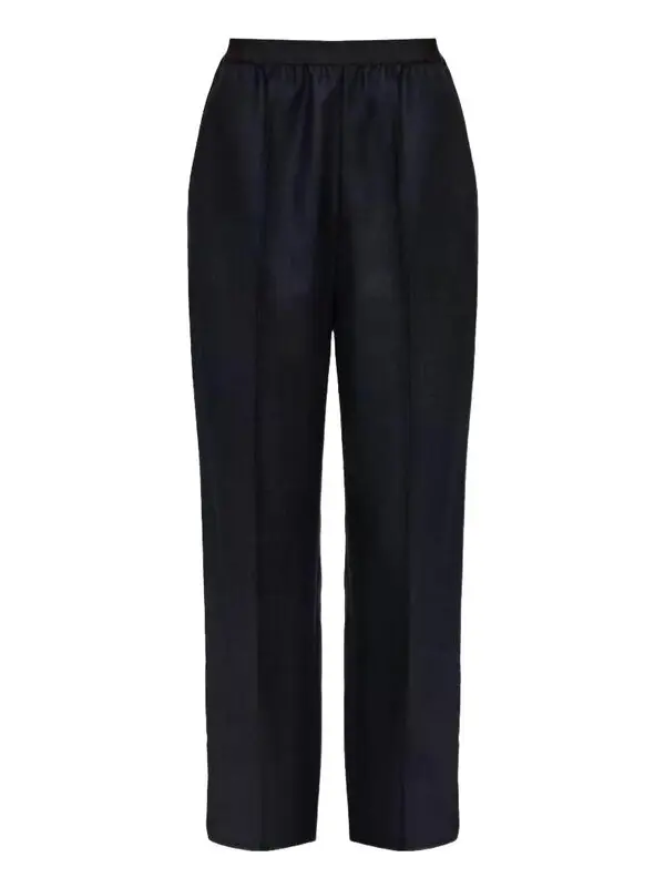 MAISON MARGIELA Elasticated-waist Wool Trousers - Blue