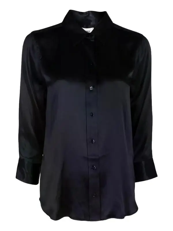 L'Agence Dani Silk Shirt - Black