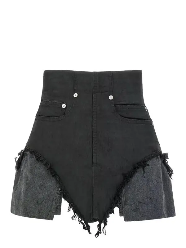 Rick Owens Dirt Cutoffs Mini Shorts - Black