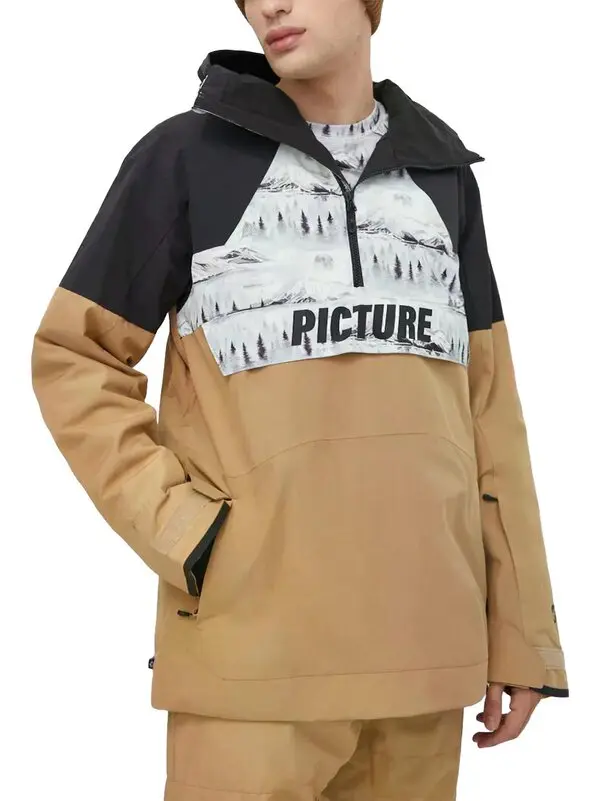 PICTURE ORGANIC CLOTHING Panelled Landscape Ski Jacket - Brown