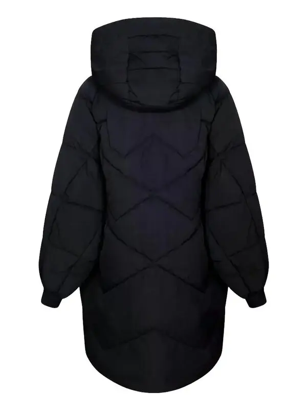 Pinko Hooded Padded Coat - Black