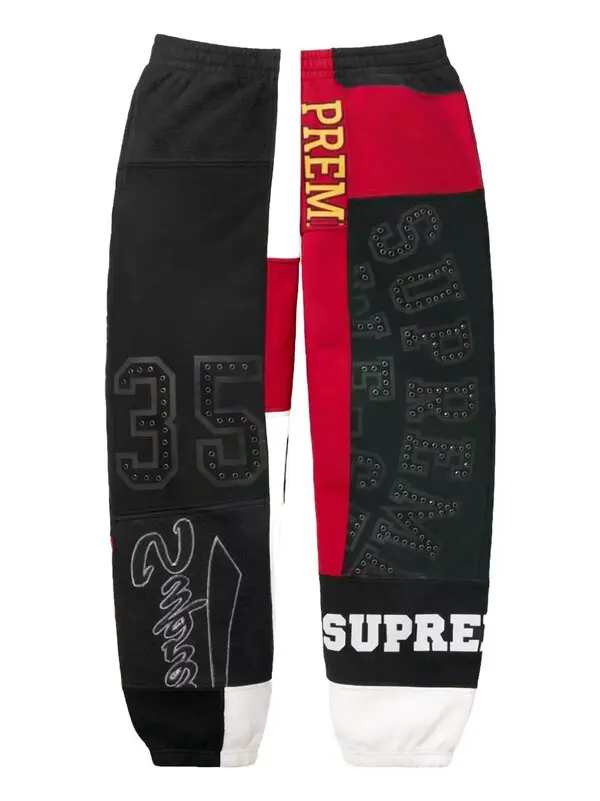 Supreme Patchwork Track Pants - Black