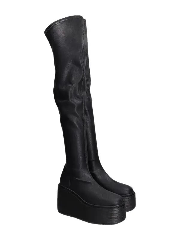VIC MATIE Platform Over-the-knee Boots - Black