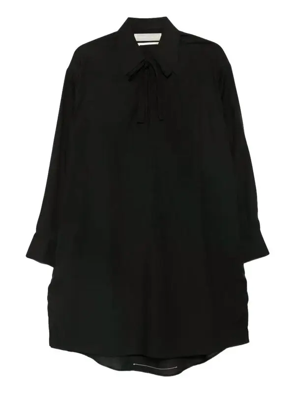ADNYM Zan Tie-neck Kaftan - Black