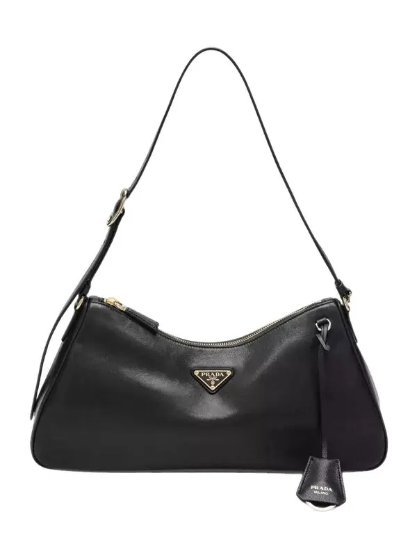Prada Aimée Large Nappa Leather Bag - Black