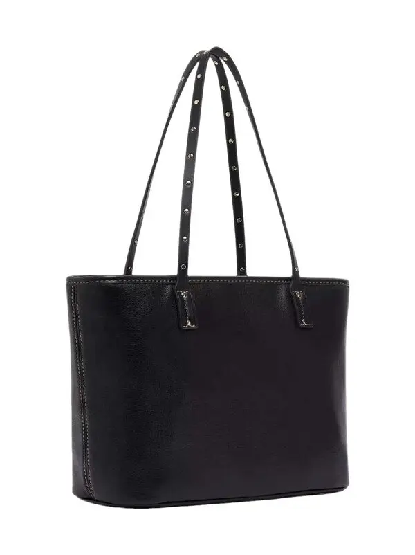 Liu Jo Studded Pebbled-effect Tote Bag - Black