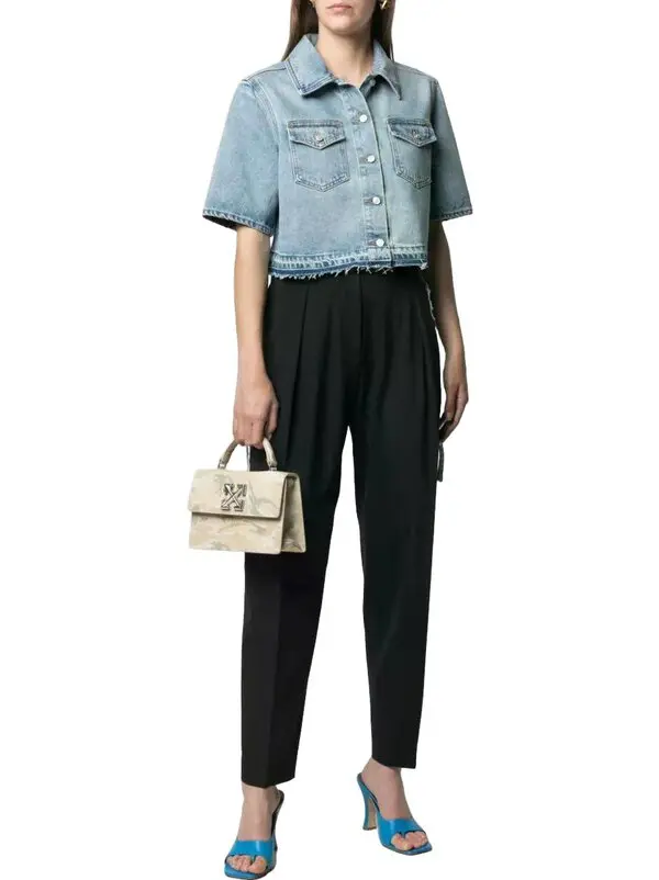 Off-White Formal Straight Leg Trousers - Black