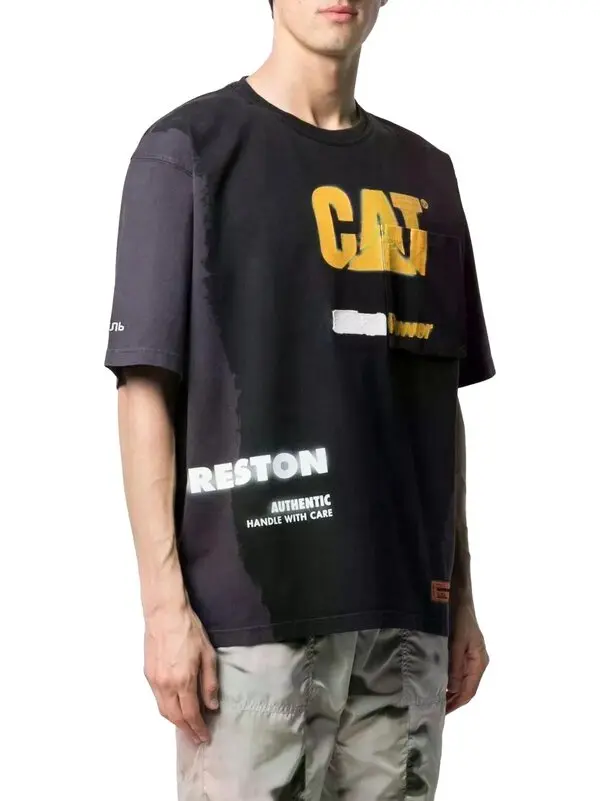Heron Preston X Caterpillar Logo-print T-shirt - Black