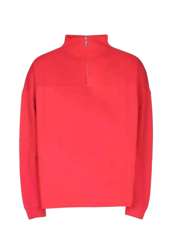Jacquemus The Rond Carré" Zipped Rollneck Sweatshirt - Red