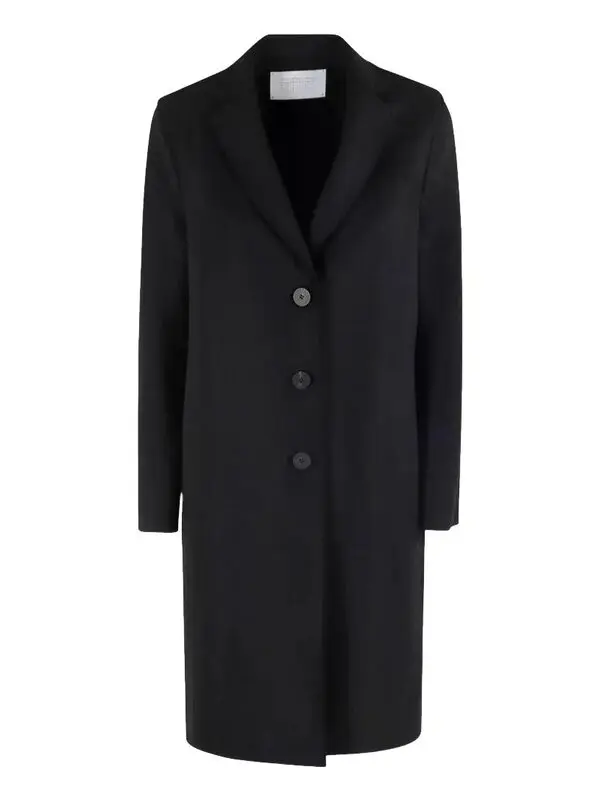 Harris Wharf London Single-breasted Coat - Black
