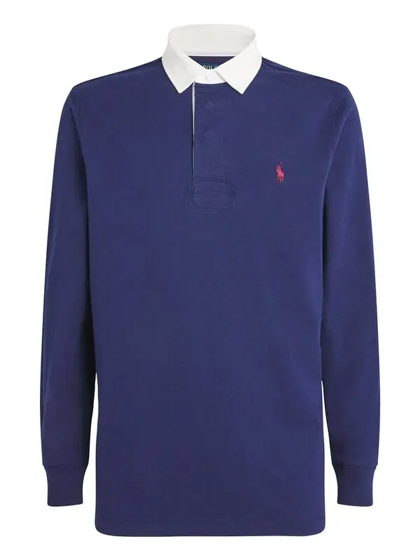 Polo Ralph Lauren Cotton The Iconic Rugby Shirt - Navy
