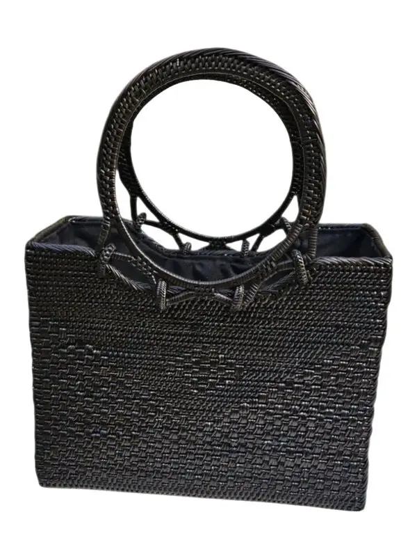 OHSUN Marais Rattan Tote - Black