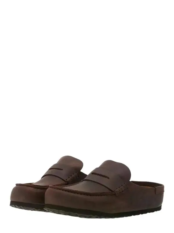 BIRKENSTOCK Naples Moc Toe Slip-on Shoes - Brown