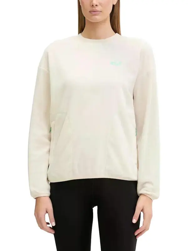 JACK WOLFSKIN Crew Neck Embroidered Sweatshirt - Neutrals