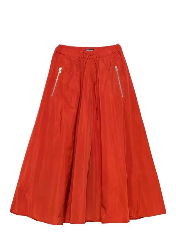 SUSANNE BOMMER Drawstring-waist Maxi Skirt - Red