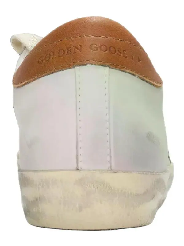 GOLDEN GOOSE Super Star Glitter-star Sneakers - White