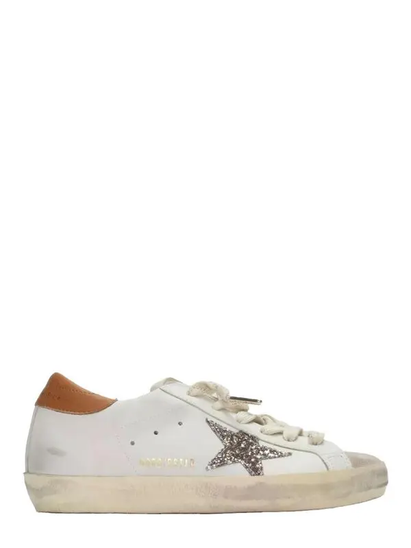 GOLDEN GOOSE Glitter Star Sneakers - White