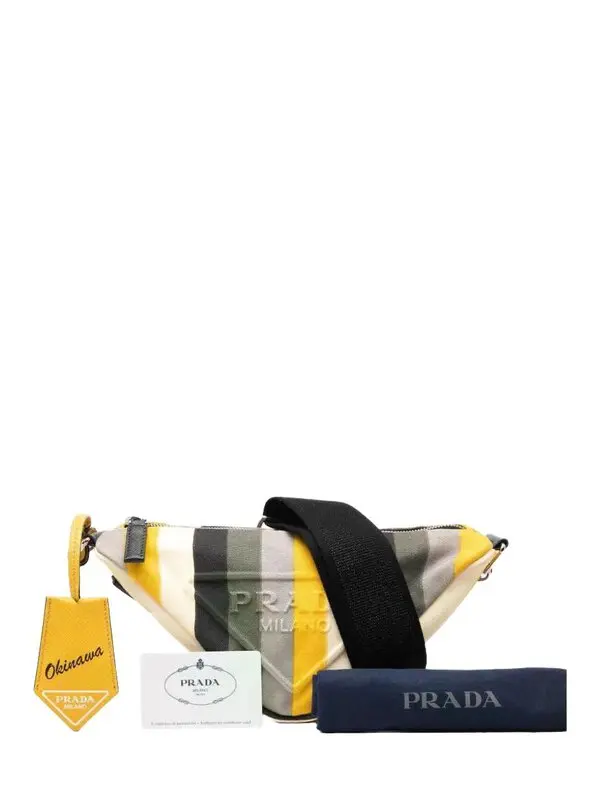 Prada Canvas Crossbody Bag - Yellow