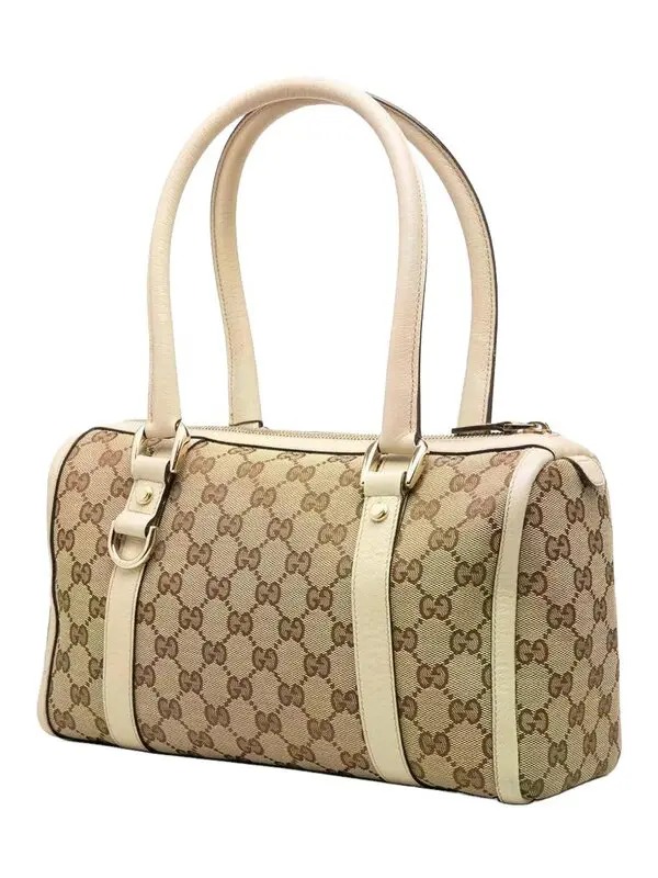 Gucci Gg Canvas Abbey D-ring Boston Bag - Neutrals