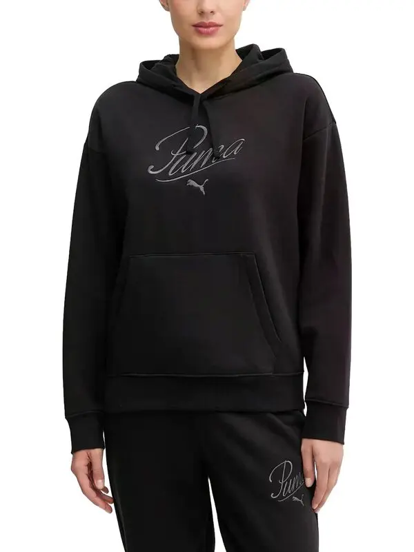 PUMA Embroidered Logo Hoodie - Black