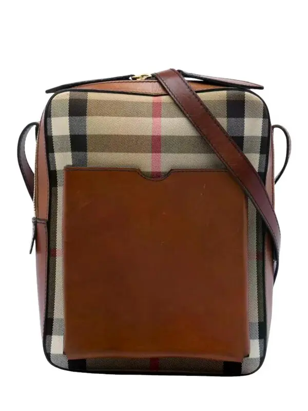 Burberry House Check Canvas Crossbody Bag - Neutrals