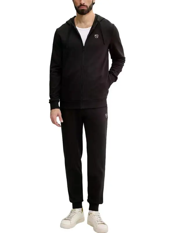 PUMA Essentials Elevated Logo-patch Tracksuit Set - Black