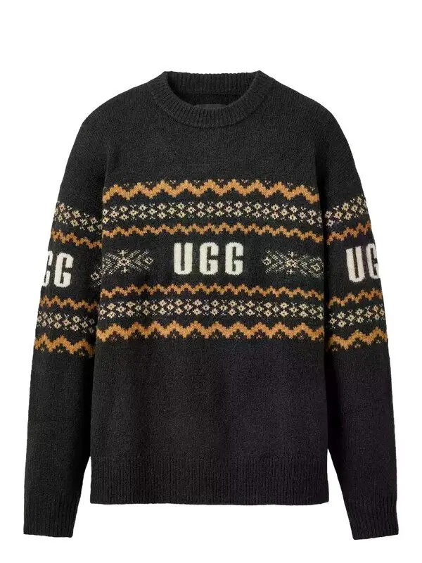 UGG Kaelan Fair Isle Knit Sweater - Black