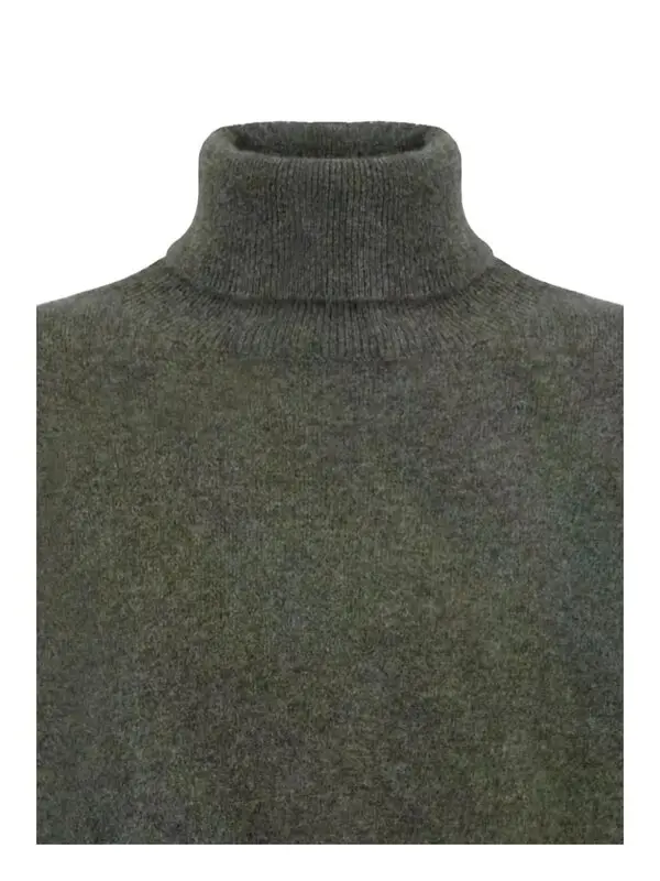 GOTHA Roll Neck Cashmere Sweater - Green