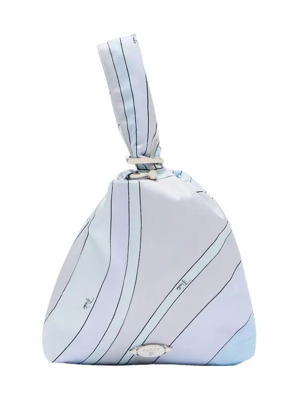 Emilio Pucci Emilio Iride Silk Twill Top-handle Bag - Blue