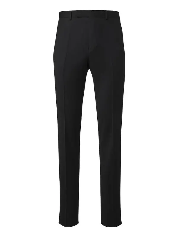 Zegna Wool Slim Pants - Black