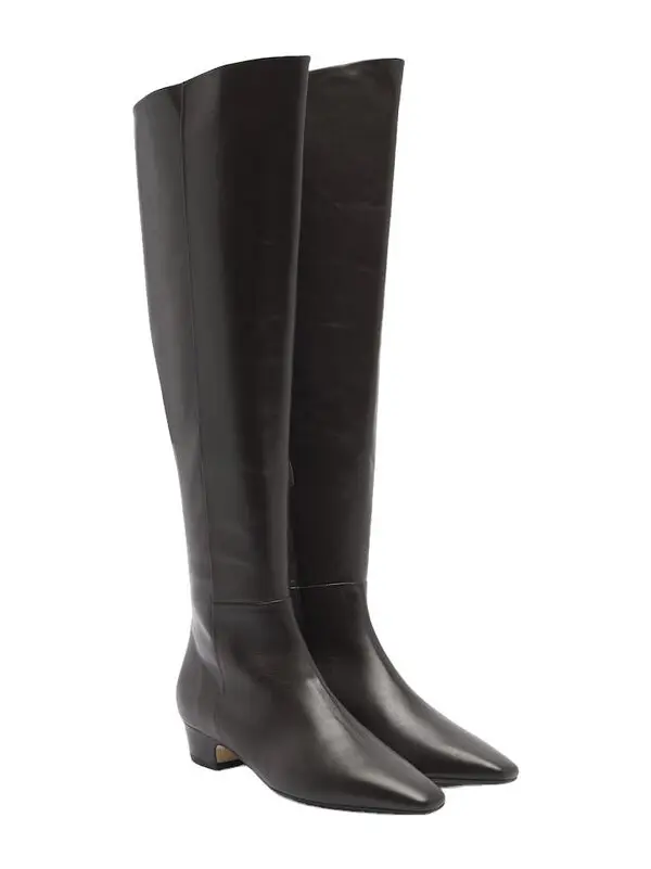 AeydĒ Ilaria Leather Over-the-knee Boots - Brown
