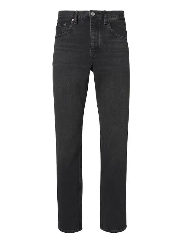 FRAME Mid-rise Straight Jeans - Black
