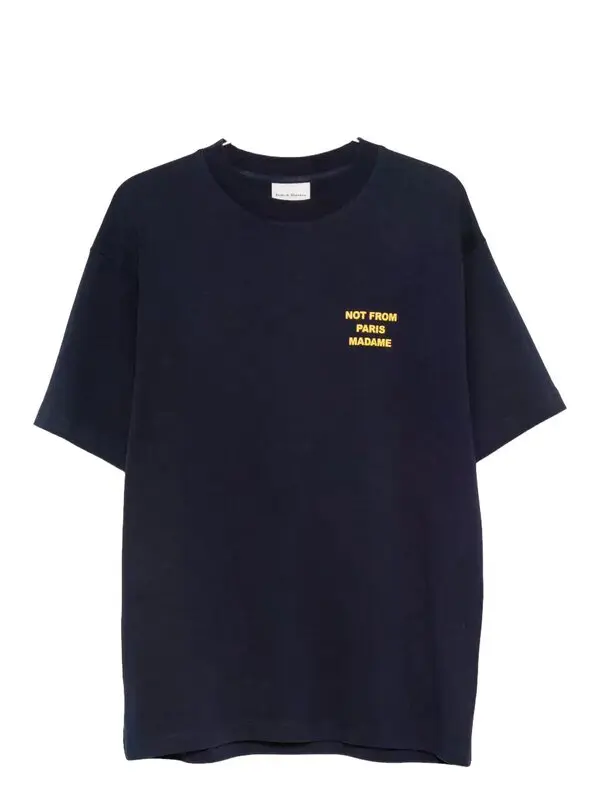 Drole De Monsieur Not From Paris Madame T-shirt - Blue